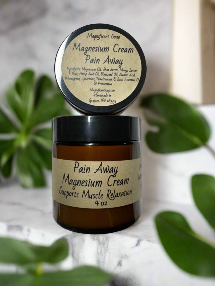 Magnesium Pain Away Cream – Magnificent Soap