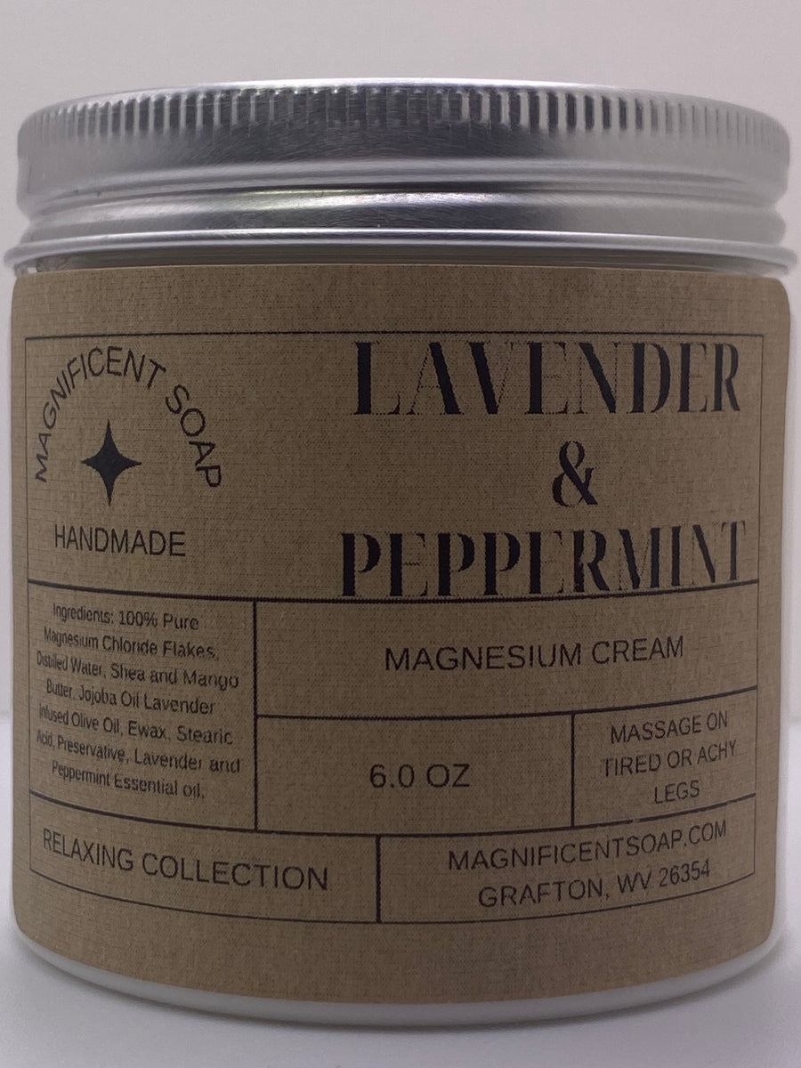 Magnesium Lavender Relaxing Body Cream – Magnificent Soap